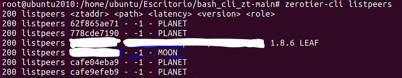 Zerotier-cli status offline and not showing MOON ip on clients - Community Support - ZeroTier ...